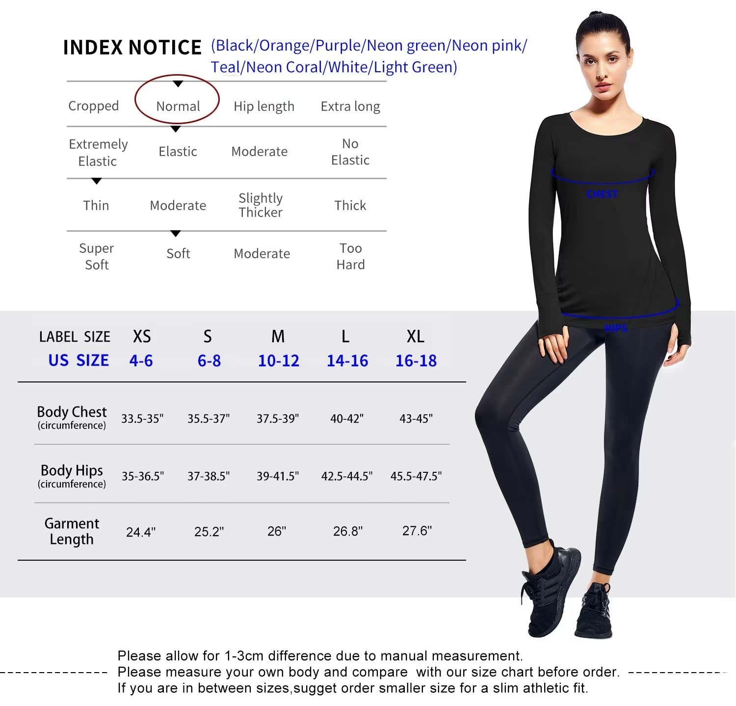 Zengjo Workout Long Sleeve Tops for Women Thumb Holes Scoop Neck(White,S)