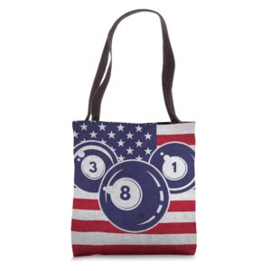 pool table - 9 ball billiards tote bag