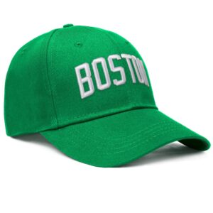 Boston Hat for Men Unisex Trucker Hats Dad Hat Adjustable Snapback Golf Hat Women Baseball Cap Green