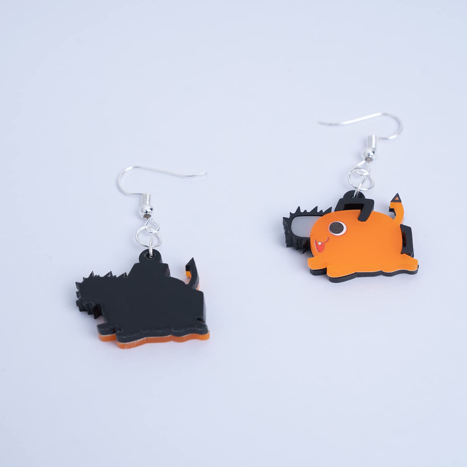 Orange Dog Anime Earrings Drop Cute Earrings for Women Accessory Cosplay (Dog)