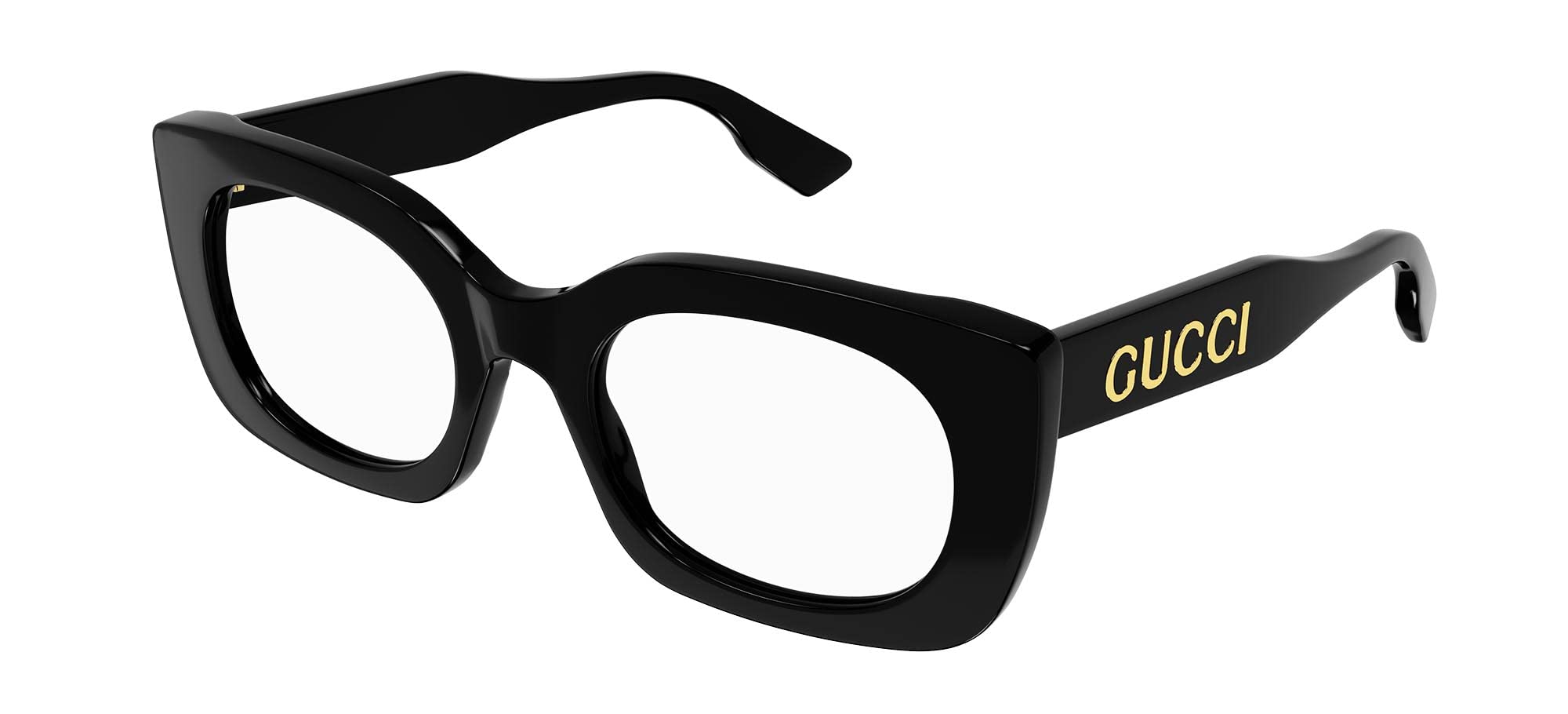 Gucci GG1154O 001 Black Rectangular Women's Eyeglasses