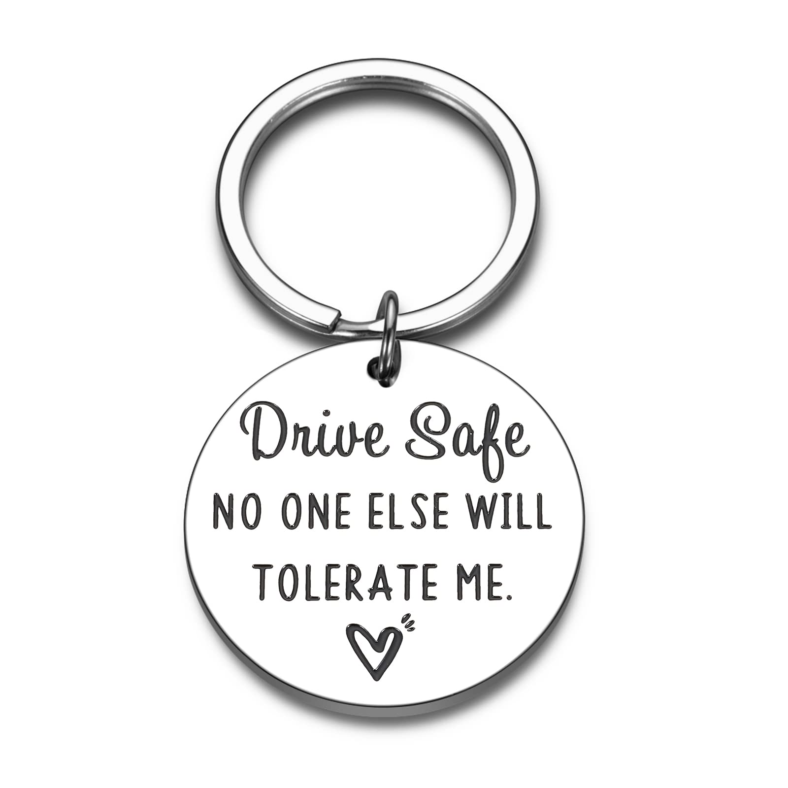 Drive Safe Keychains for Boyfriend Gifts from Girlfriend Cute Christmas Valentines Day Gifts for Him Her Husband Birthday Presents from Wife Fiance Couple Gift Wedding Anniversary New Driver Women Men