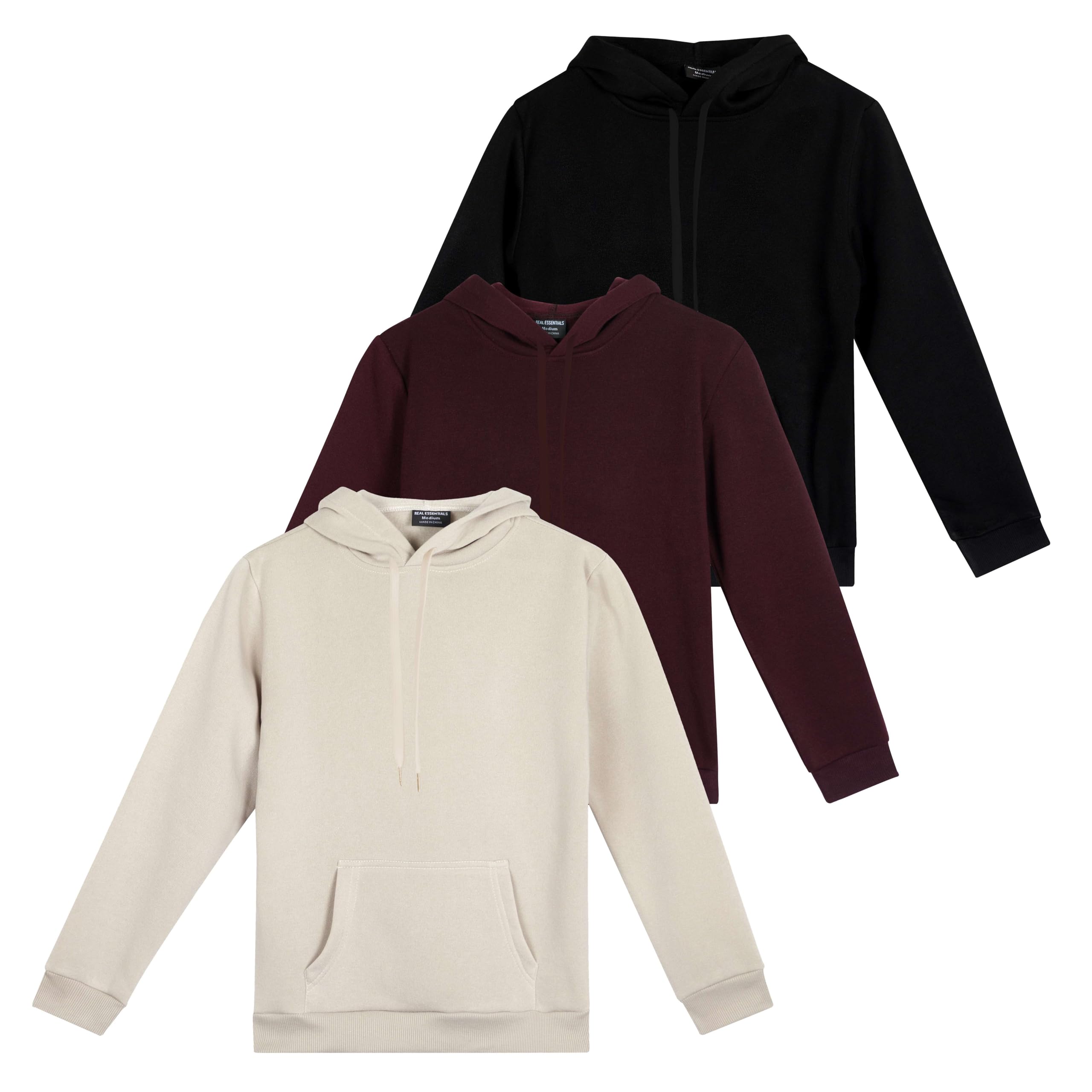 3 Pack: Women's Long Sleeve Womens Hoodie Women Hoodies Pullover Casual Sweatshirt Trendy Sweater Fleece Lounge Active Running Athletic Exercise Gym Workout Sweatshirts Top Ladies Pockets - Set 2, S