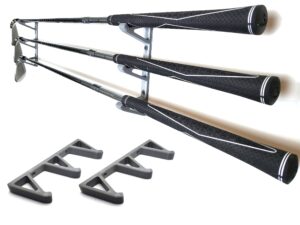 [jintech] golf club organize holder, wall display, wall hanger, rack, mount, 3 clubs display