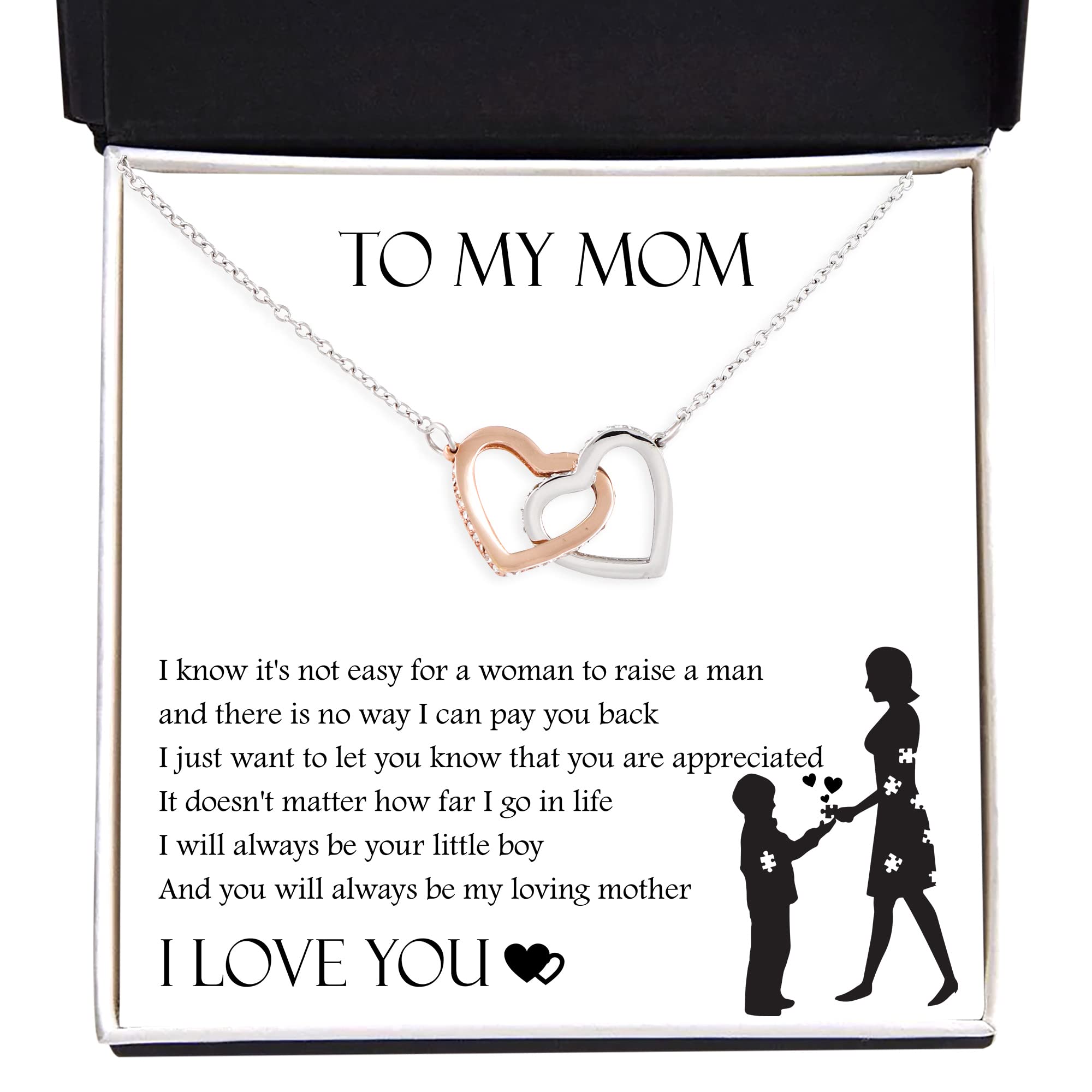 Harmony Gift Gift for Mom from Son, Necklace Gift for Mom, Mother's day gift card for Mom, Christmas, Birthday, gifts for Mom who has everything, Necklace for mom from Son