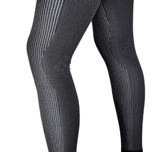 UTYOAA Full Leg Compression Sleeves,Women & Men,Thigh High 20-30mmHg Gradual Support,Circulation Hose Stockings for Pain Swelling Varicose Veins,Running Athletics Nurses Travel,1Pair Black L