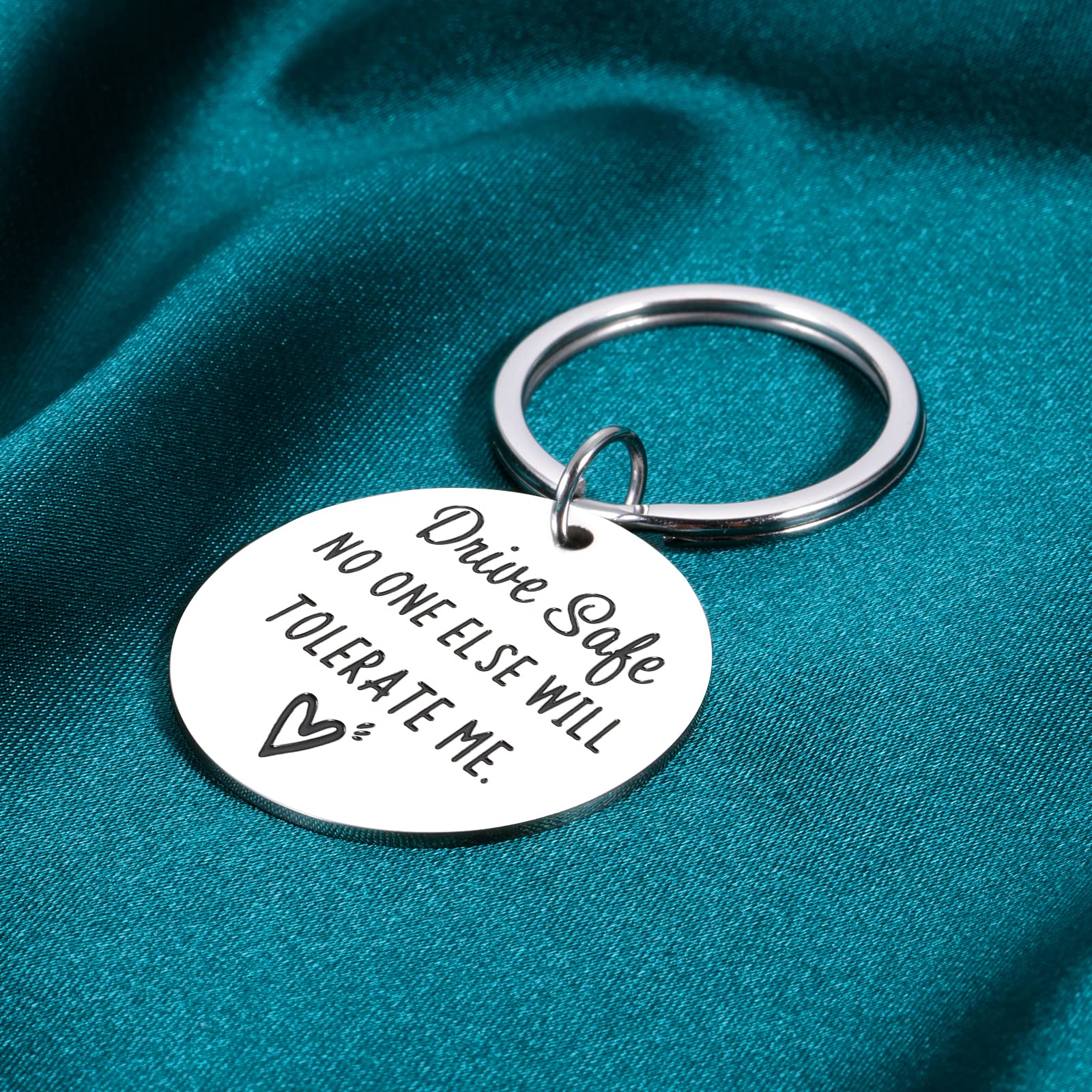 Drive Safe Keychains for Boyfriend Gifts from Girlfriend Cute Christmas Valentines Day Gifts for Him Her Husband Birthday Presents from Wife Fiance Couple Gift Wedding Anniversary New Driver Women Men