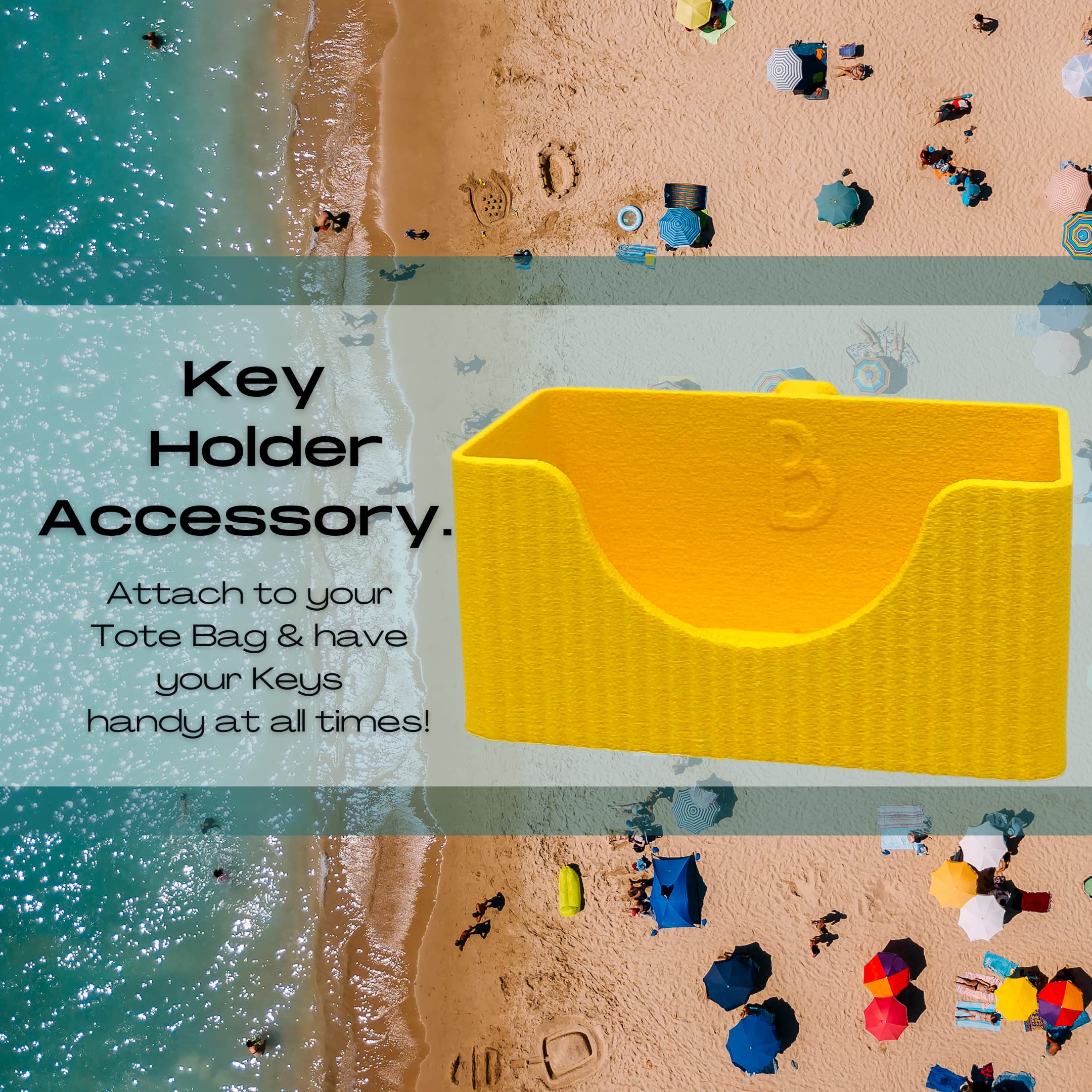 Boglets - Key Holder Accessories - Premium Collection - Decorative Accessories & Organizers - Made in USA (Yellow)