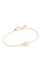 gorjana women's crew charm bracelet, gold, one size