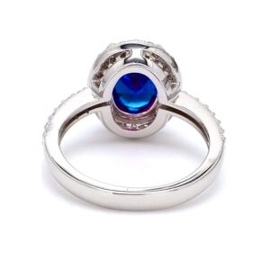 HRG Sterling Silver Star Sapphire Ring Lindy Star Sapphire Ring Lab Created Synthetic Star Ring Wedding Ring Handmade Ring (Sterling Silver, 8)