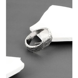 925 Sterling Silver Ring, Wings, Adjustable Women'S Open Ring Thai Silver-R1073