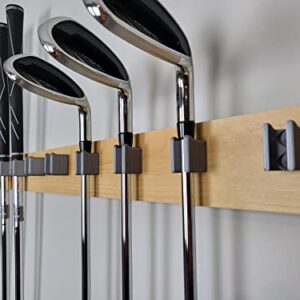 [JINTECH] Golf Club Organize Holder, Wall Display, Wall Hanger, Rack, Mount [15 Holder Set] (Head up - 10mm - 15set)