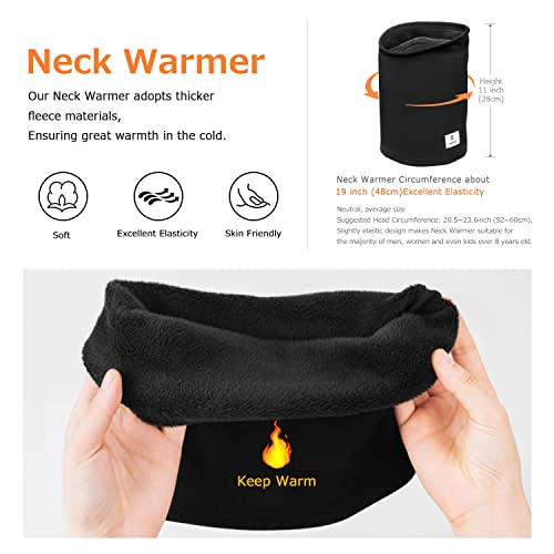 COMIANO Balaclava Ski Mask Winter Thermal Face Mask Cover for Men Women Warmer Windproof Breathable,Cold Gear for Skiing(Gray)