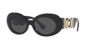 versace woman sunglasses black frame, dark grey lenses, 54mm