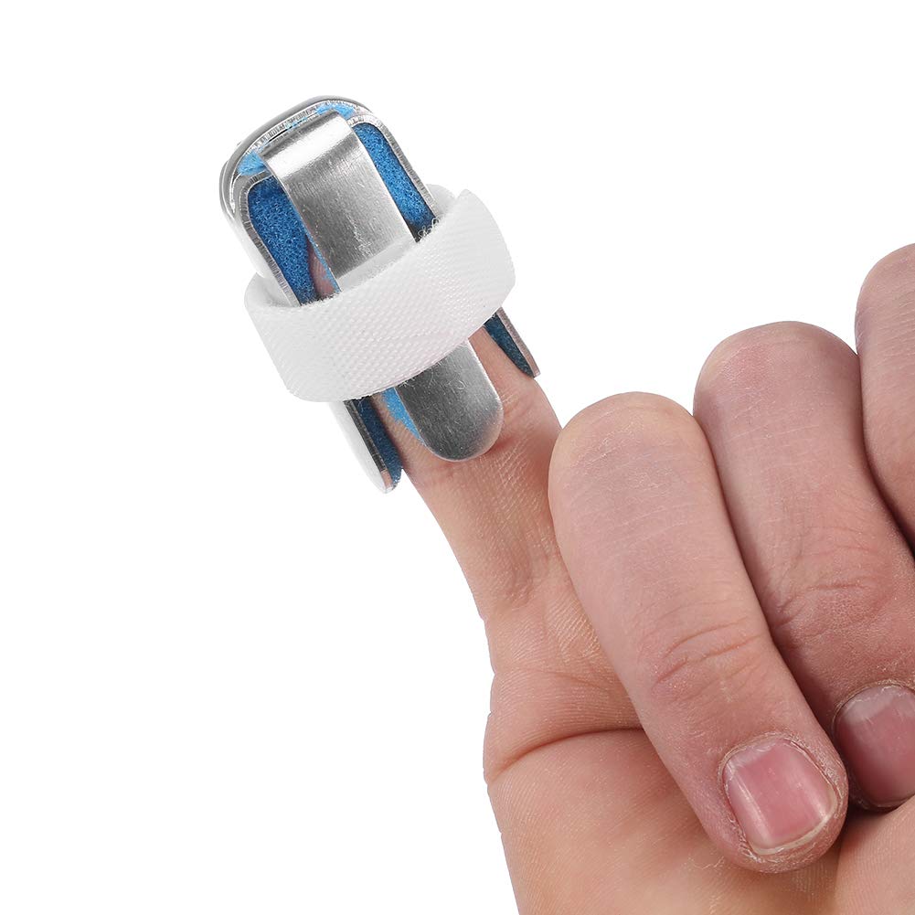 Aluminium Finger Hand Splint Recovery Injury Pain Bending Deformation Correcting Splint Maintains Interphalangeal Joints in Correct Position(S)