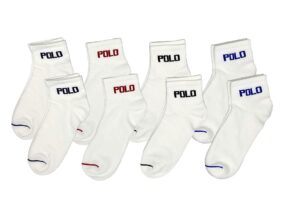 polo ralph lauren men`s low cut ankle socks 8 pack (w(zp824511pkn8)/r, 10-13)