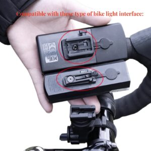 NELboNs Bike Light Mount Compatible with CAT Eye Volt 200/300/400/800,AMPP 400/500/800/1100 Torch Flashlight Mount Quick-Release Light Holder