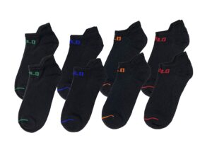 polo ralph lauren men`s low cut socks 8 pack (b(zp827511pkn8)/r, 10-13)