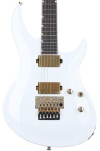 esp ltd h3-1000fr electric guitar - snow white