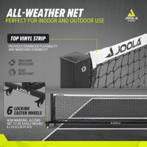 JOOLA Pro Pickleball Net – Portable Outdoor Pickleball Net System – Heavy Duty, Tournament Grade Net for Outside & Indoor Pickleball Courts – Regulation Height & Length – Wheels for Easy Mobility