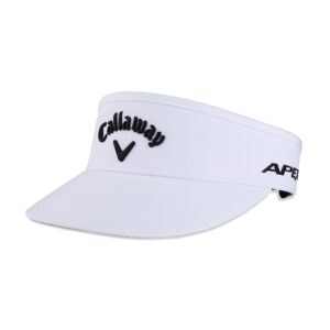 callaway golf mens high crown visor collection headwear (white 23)