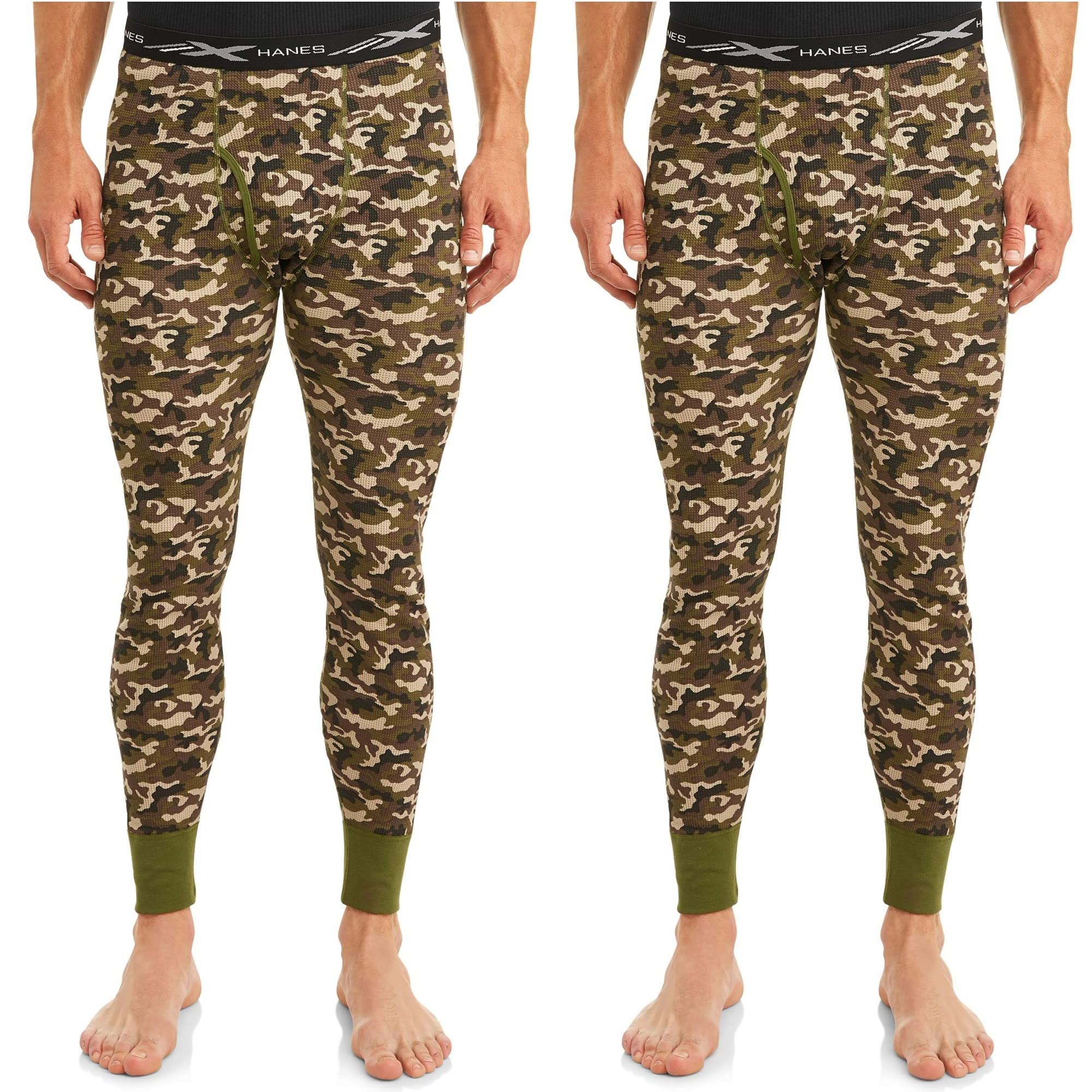 Hanes Men's Red Label X-Temp Thermal Pant, Camo 2 Pack, X-Large