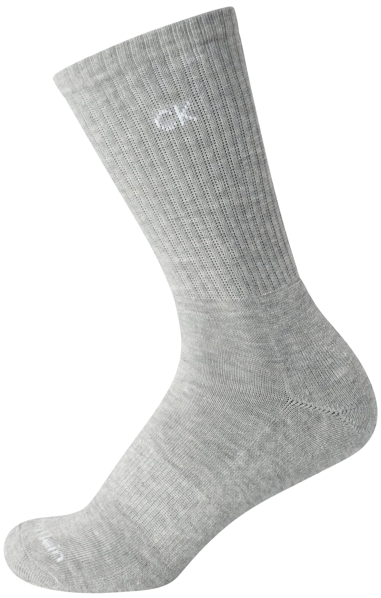 Calvin Klein Women's Socks - Cushion Athletic Crew Socks (6 Pack), Size 4-10, Grey Assorted