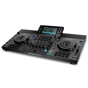 denon dj sc live 4 - standalone dj controller, 4-channel mixer, amazon music unlimited streaming, wi-fi, speakers, serato dj & virtual dj compatible