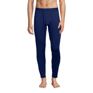 lands' end mens stretch thermaskin pant deep sea navy regular large