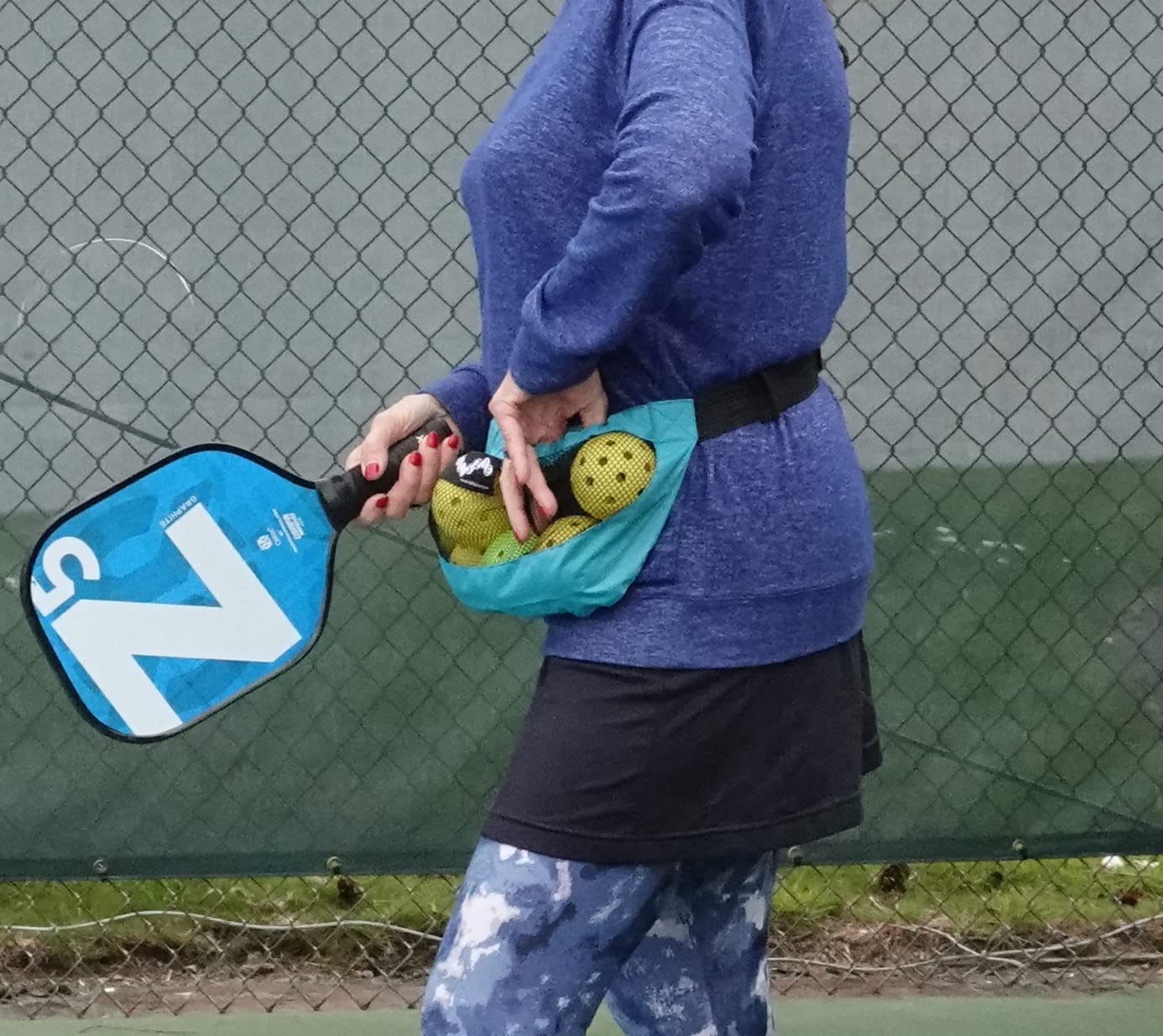 KIMBRIAD Ballszie - The Ultimate Pickleball Holder - Black