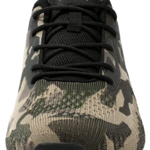 ikunka Men's Fashion Sneakers Lightweight Breathable Walking Shoes Tennis Cross Training Shoe Non Slip Trail Running Shoes（Camouflage 12）