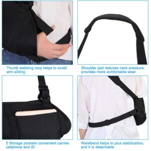 Tiiyee Shoulder Abduction Sling, Shoulder Immobilizer Rotator Cuff Support Brace Comfortable Rotator Cuff Support Brace for Shoulder Injury Men Women Broken Fracture