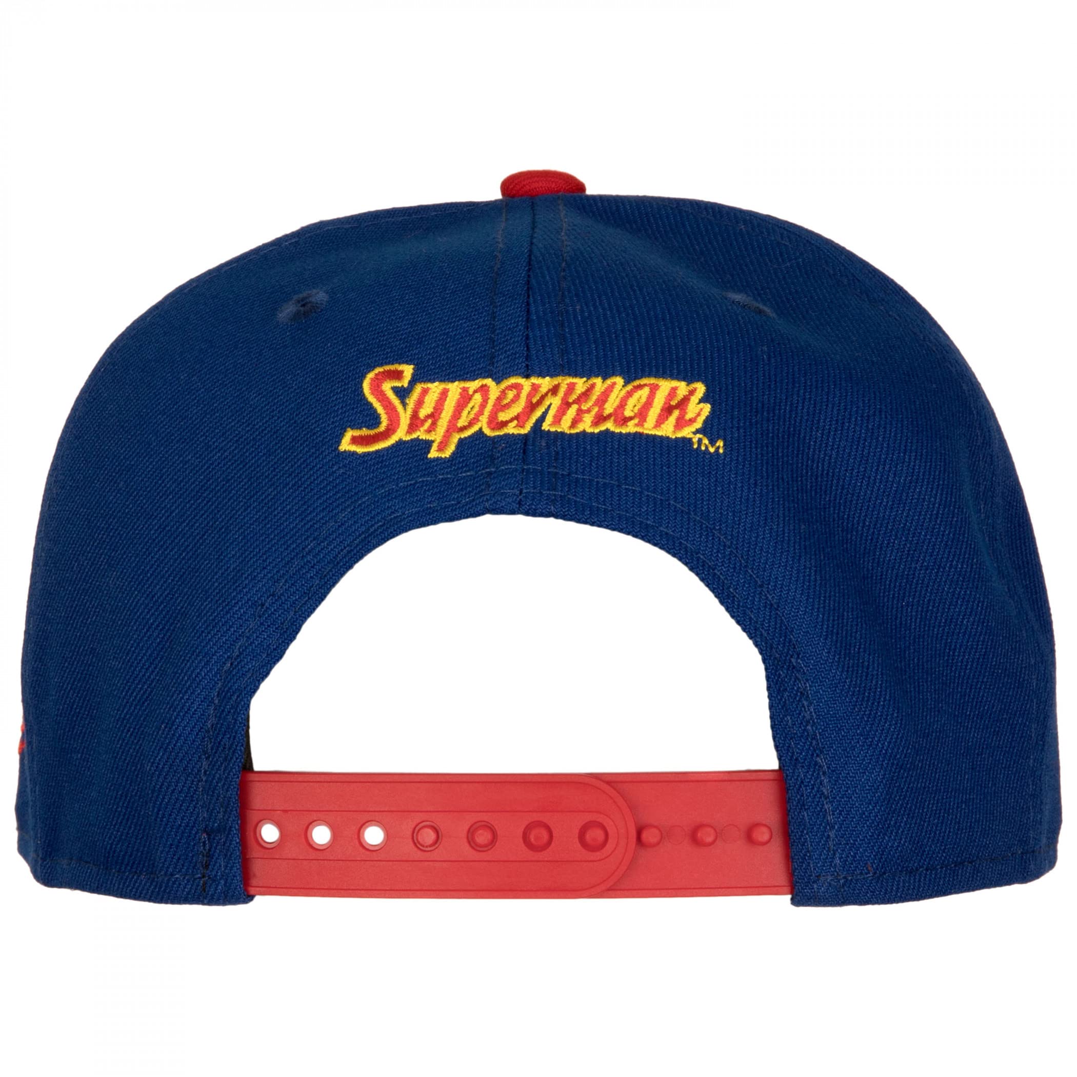 New Era Superman Classic Logo 9Fifty Adjustable Hat Blue