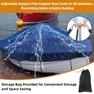 Tuszom Adjustable 2 Pack Boat Cover Support Pole with Straps, Storage Bag, Sandbag, and ABS Plastic Part