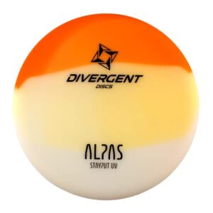 divergent discs alpas stayput uv | putt & approach disc | flexible putt & approach disc golf disc