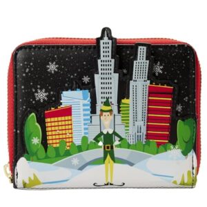 loungefly elf buddy in manhattan zip around wallet