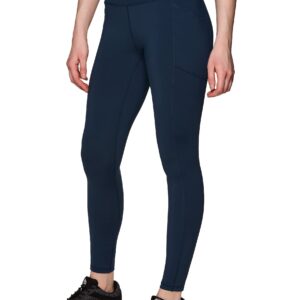 RBX Active Women's Squat Proof Full Length Gym Running Yoga Leggings Deep Teal F22 L