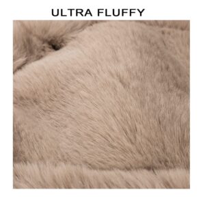 Large Fluffy Fuzzy Tote Bag Furry Purse Faux Fur Totes Shoulder Bags Women Plush Handbag Cute Winter Fashion Purses (pink)