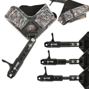 zshjgjr compound bow release aids trigger wrist strap for adult/youth archery hunting shooting accessories (camo)