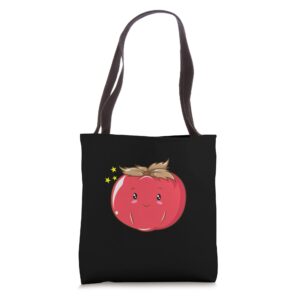 persimmon honey apple sharon fruit tote bag