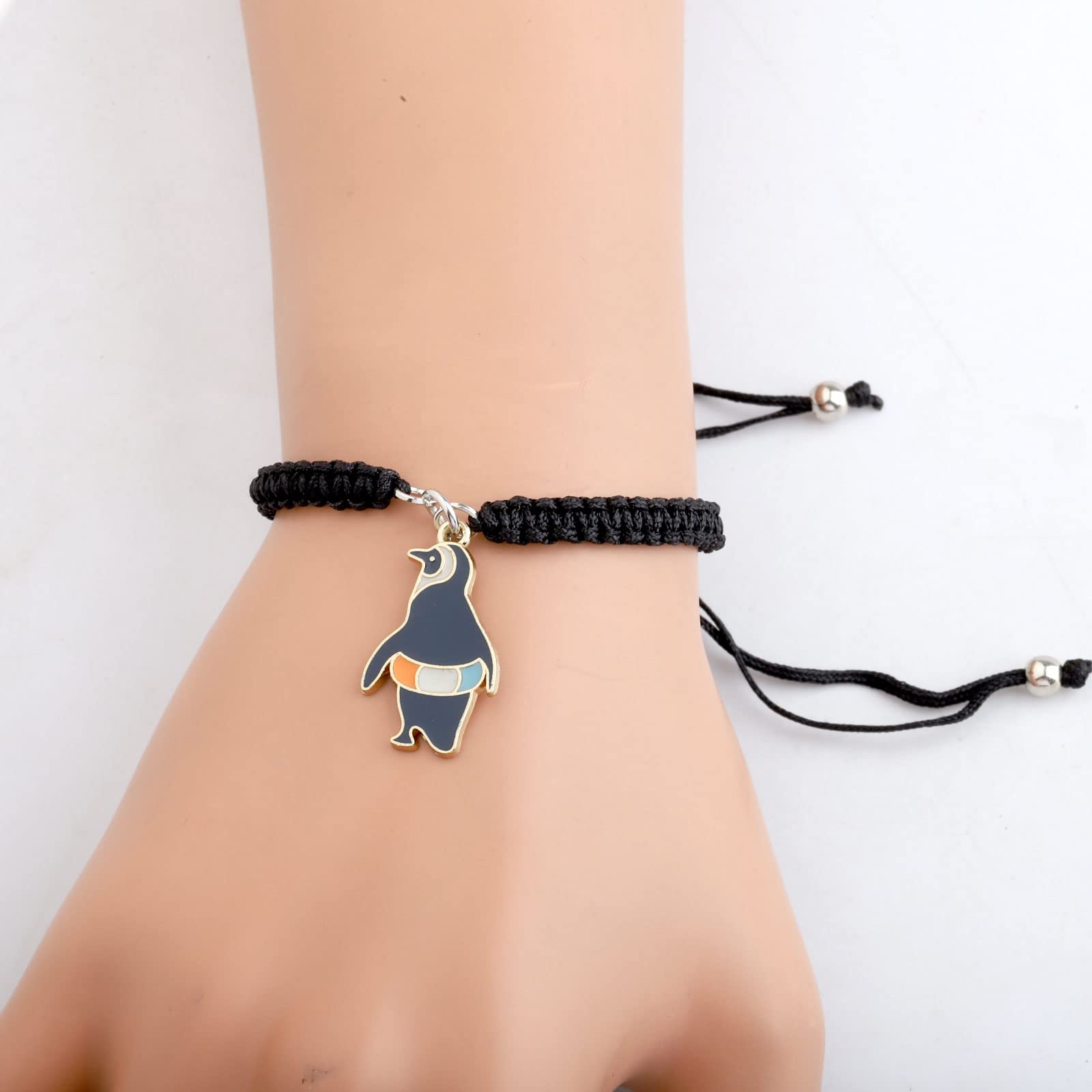 PLITI Penguin Gift For Women Penguin Lover Gift Penguin Fans Gift Penguin Theme Bracelet Cute Penguin Jewelry (penguin bg)