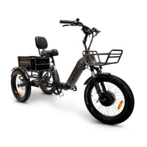 comfygo forza compact electric bike, electric tricycle for adults, 3 wheel bicicleta electrica para adultos,up to 40 miles range