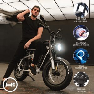 Hover-1 Altai Pro R750 Electric Bicycle with 28 mph Max Speed, 750W Motor, Average Range of 55 Miles, and Accessories Electric Bike for Adults & Teens