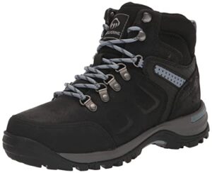 wolverine women's chisel 2 steel toe waterproof hiker hiking boot, black, 9.5