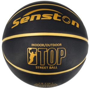 Senston Basketball 29.5" Premium Rubber Basketbal Size 7 Street Basketballs Indoor and Outdoor basketballs-730