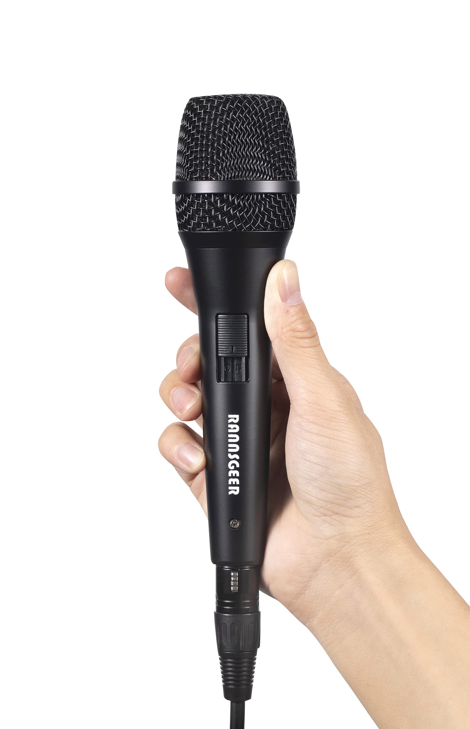 Rannsgeer Dynamic Vocal Handheld Karaoke Microphone with Cable and Carrying Case (RM82B)