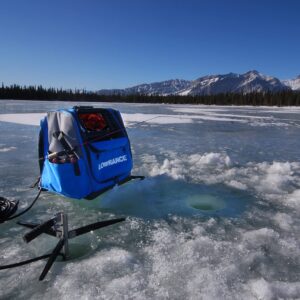 Lowrance ActiveTarget Explorer Portable Ice Kit with ActiveTarget Transducer, Bag, 24Ah Battery, Transducer Pole (No Display Included)