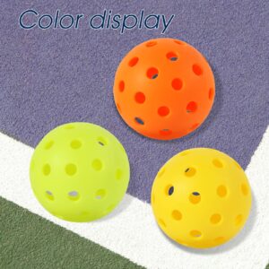 Urspasol Pickleballs Outdoor Play 12 Pcs USAPA Approved Enduring USA Tournament Pickle Balls Balls 40 Holes with Highly Bounce High Visibility with Mesh Bag