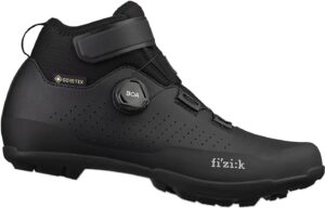 fizik unisex gtx gore-tex cycling shoe, black, 8-8.5 us men