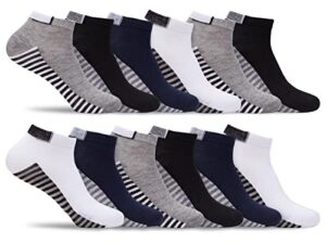 e2 project mens 12 pack bulk of ultra thin & lightweight ankle socks (assorted colors, multi #09, large, shoe size: 8-12, sock size 10-13)